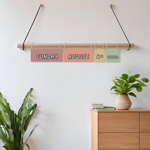 Modern Rainbow Flip Calendar | Instant Download | Classroom Decor - Etsy