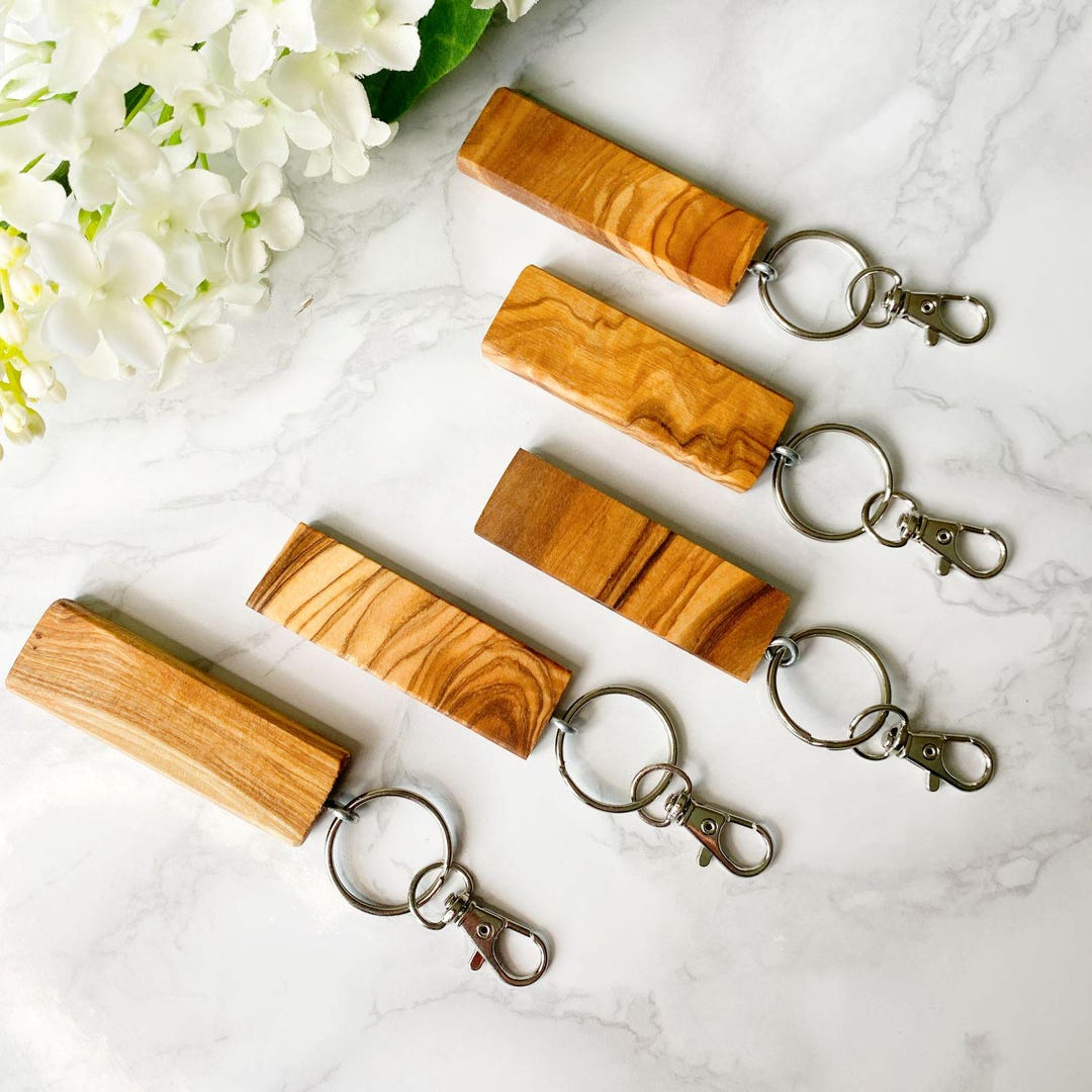 Olive Wood Key Rings: Eco-friendly Wedding Favours, Goody Bag Fillers ...
