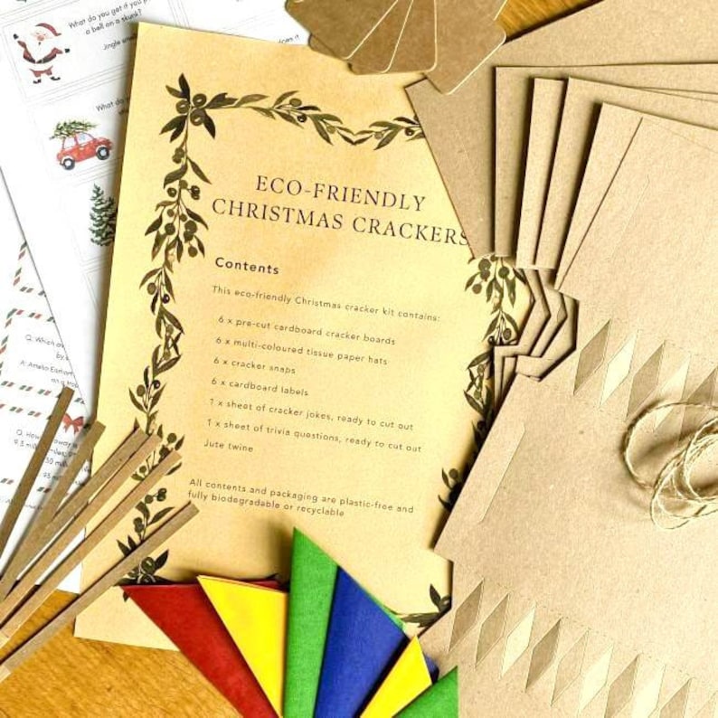 DIY Christmas Cracker Kit: Eco-friendly, Plastic-free, Recyclable ...