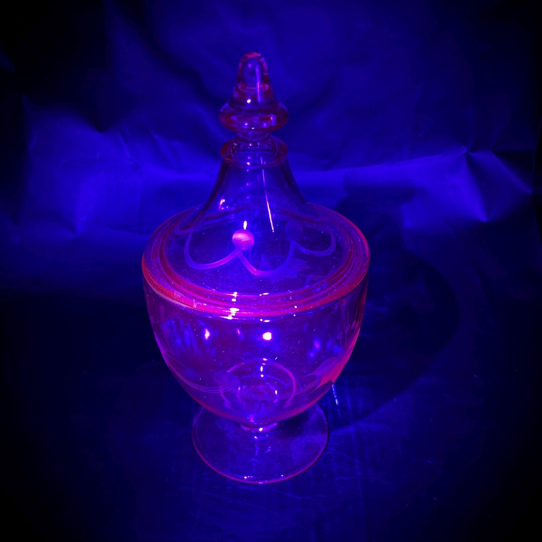 Selenium Glass Candy Dish - Etsy