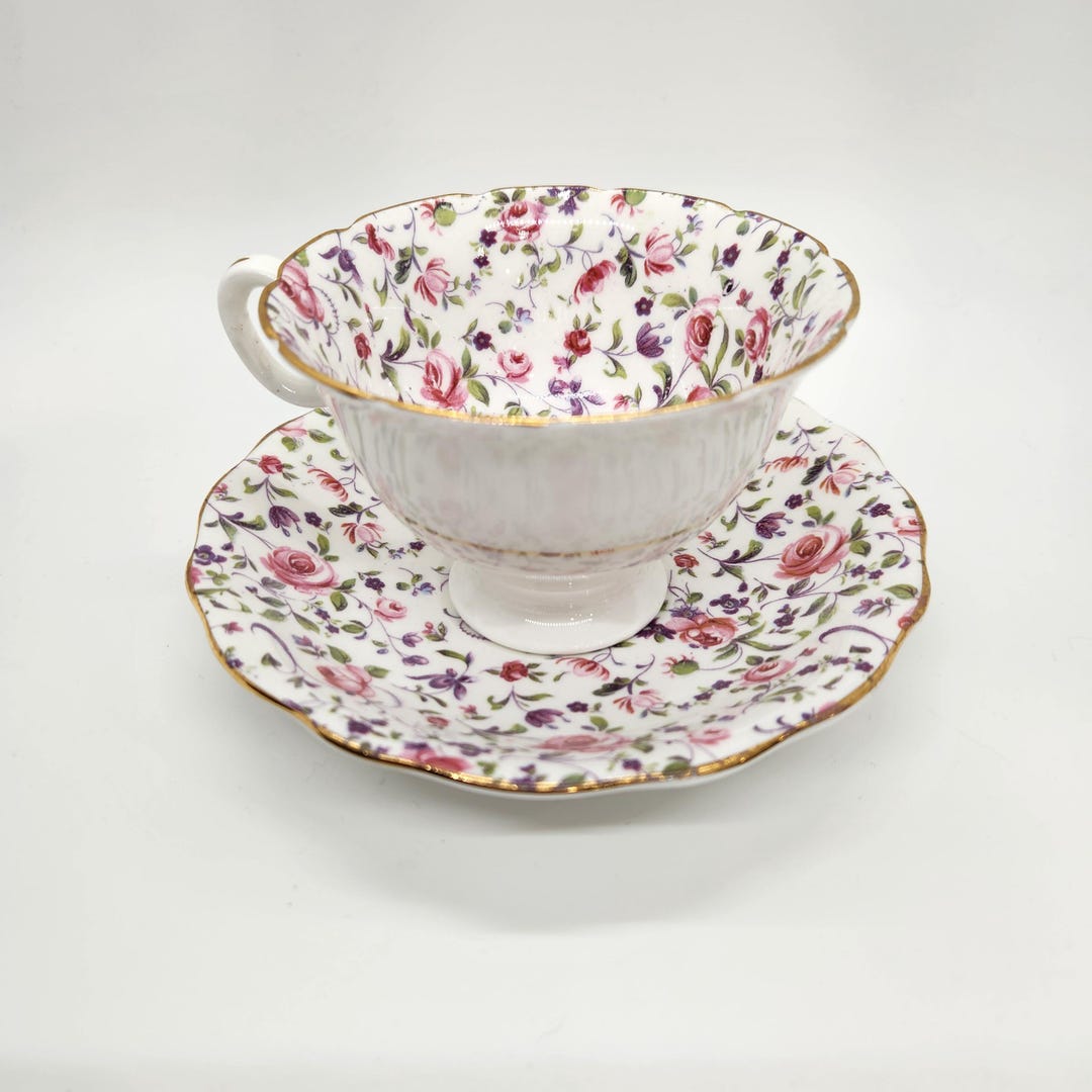 Vintage Radfords Fine Bone China Teacup and Saucer Set in the Briar ...