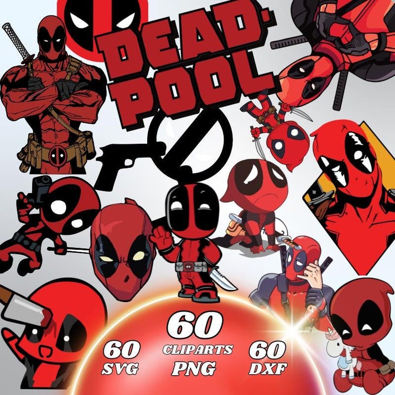 Deadpool Clipart PNG, Deadpool SVG, Deadpool Clipart, Deadpool Sticker , Deadpool Digital ...
