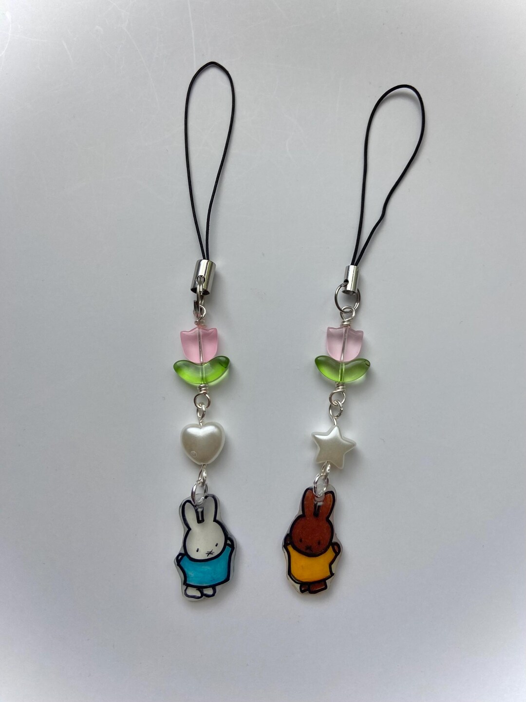 Miffy & Melanie Phone Charms - Etsy