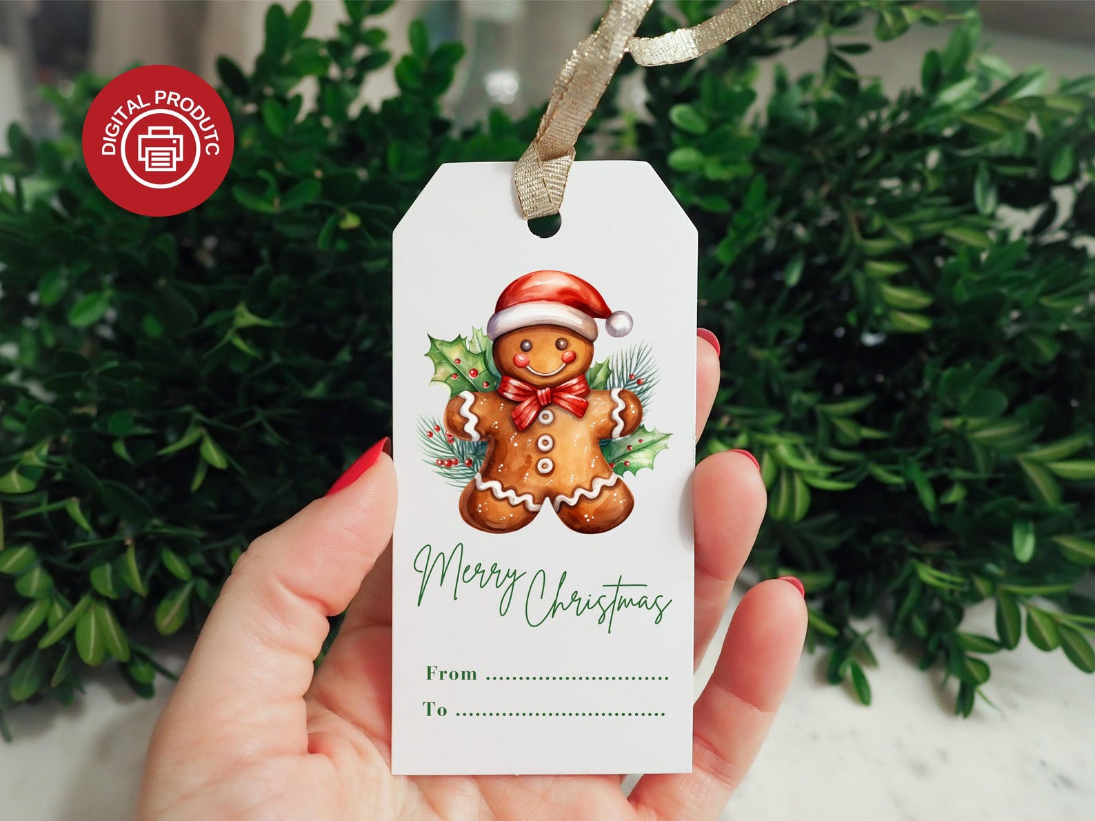 Merry Christmas Gift Tags Printable, Editable Christmas Favor Tags ...
