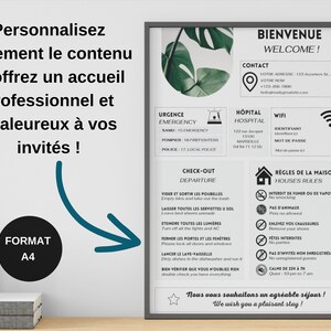 Bilingual Airbnb Welcome Poster English-french, Welcome Sign ...