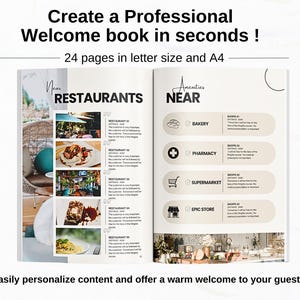 Airbnb Guide Book, Template Canva for Vacation Rental, Instant Download ...