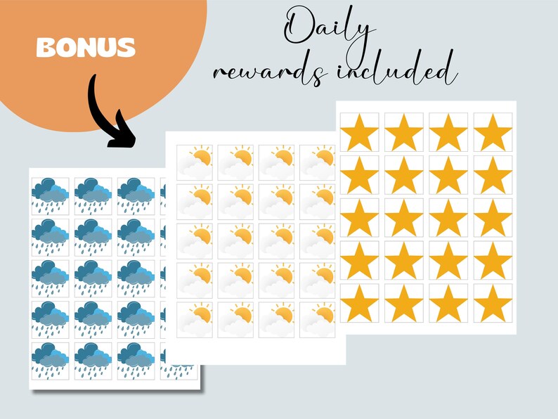 Printable Reward Chart for Kids - Editable Behavior Tracker in Canva ...