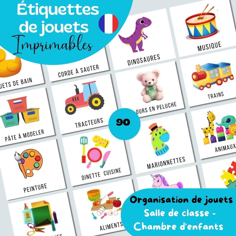 Toy Labels Printable, Toy Organization, Toy Storage, Organization ...