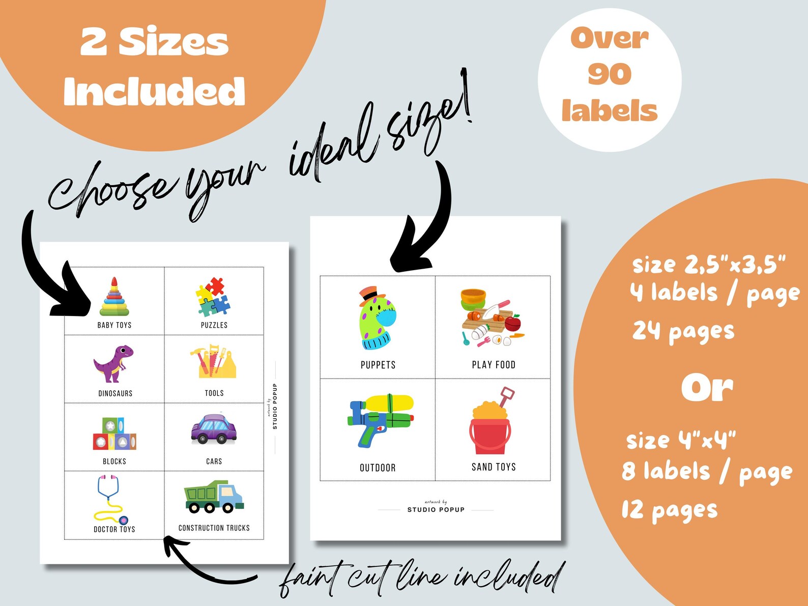 Toy Bin Storage Label, Printable Toy Label for Kids, Easy Toy ...