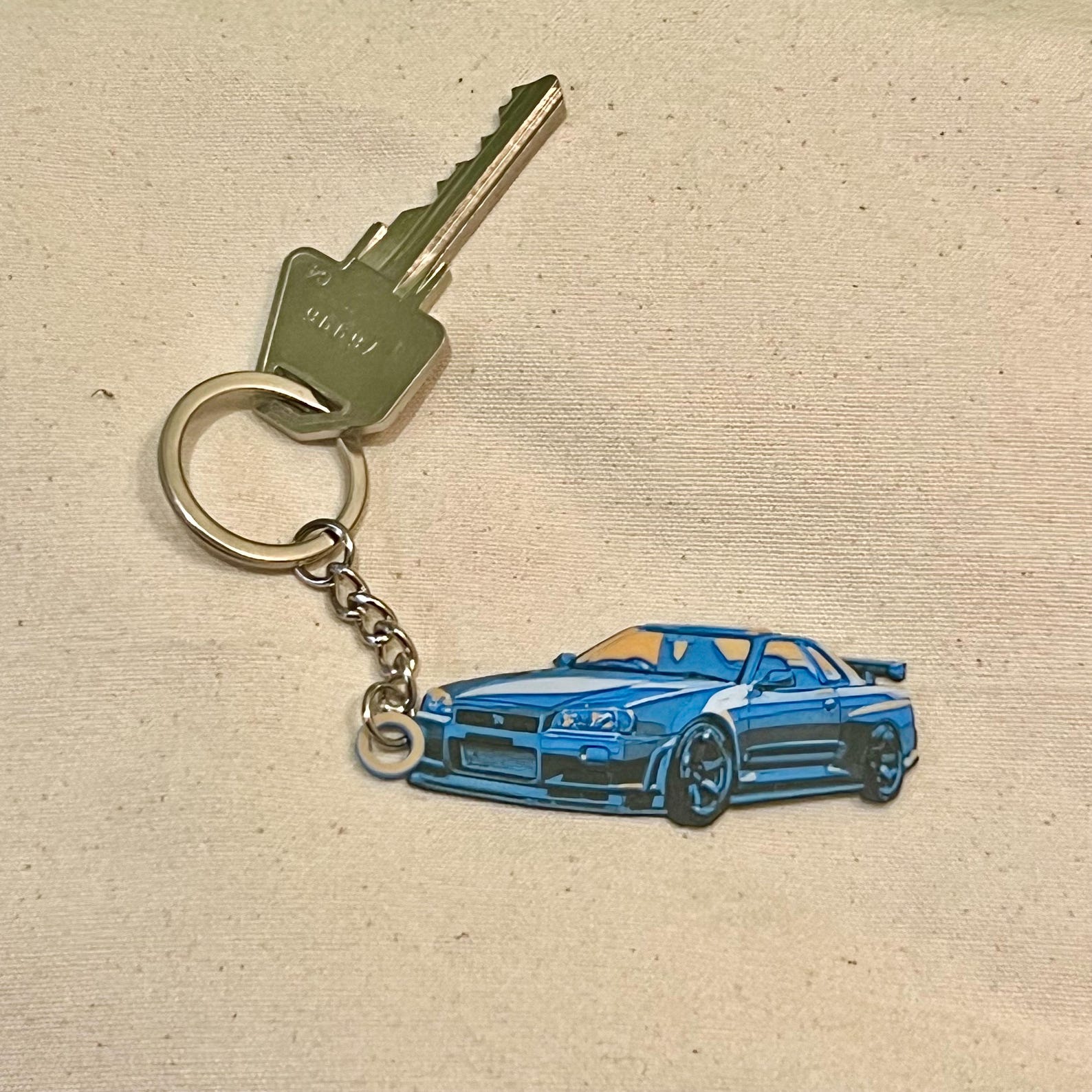 Nissan R34 Skyline GTR Keychain - Etsy