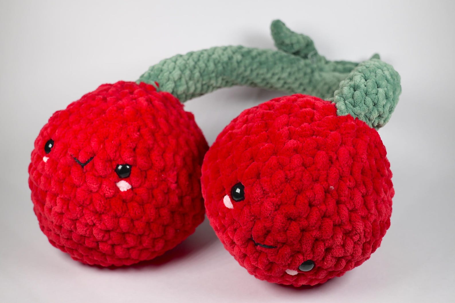 Crochet Cherries Plush - Etsy