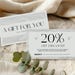Coupon Card Template, Editable Discount Voucher, Printable Small ...