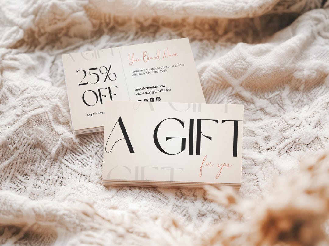 Coupon Card Template, Editable Discount Voucher, Printable Small ...