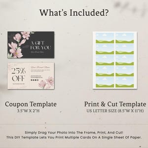 Coupon Card Template, Printable Small Business Promotional Card ...