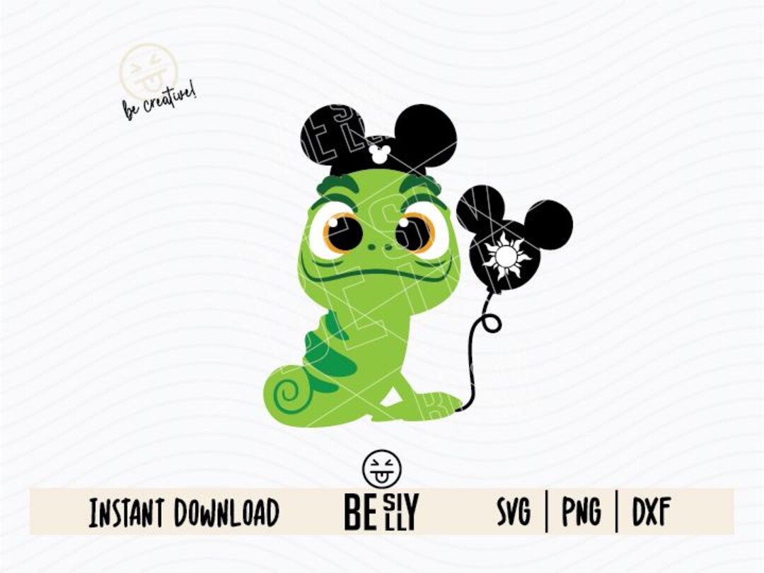 Pascal Svg, Mouse Balloon SVG File, Tangled Sun Svg, Cutting File, Svg ...