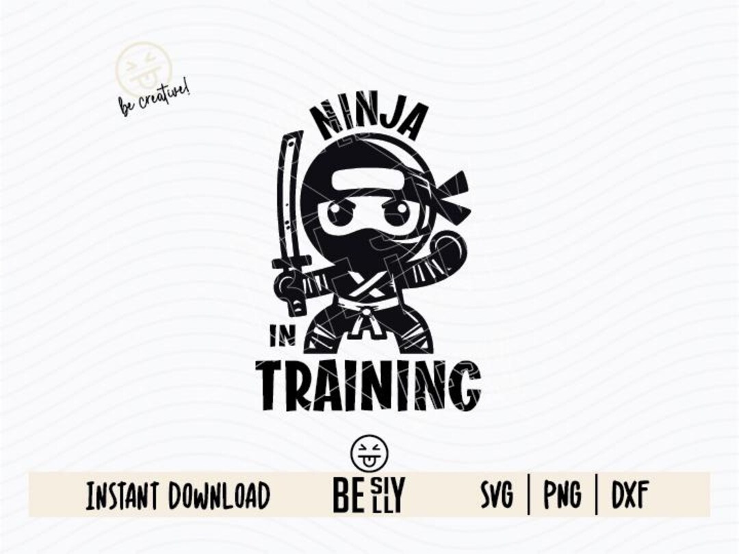 Ninja in Training Svg, Ninja Kid Svg, Kids Svg, Ninja Boy Svg, Ninja ...
