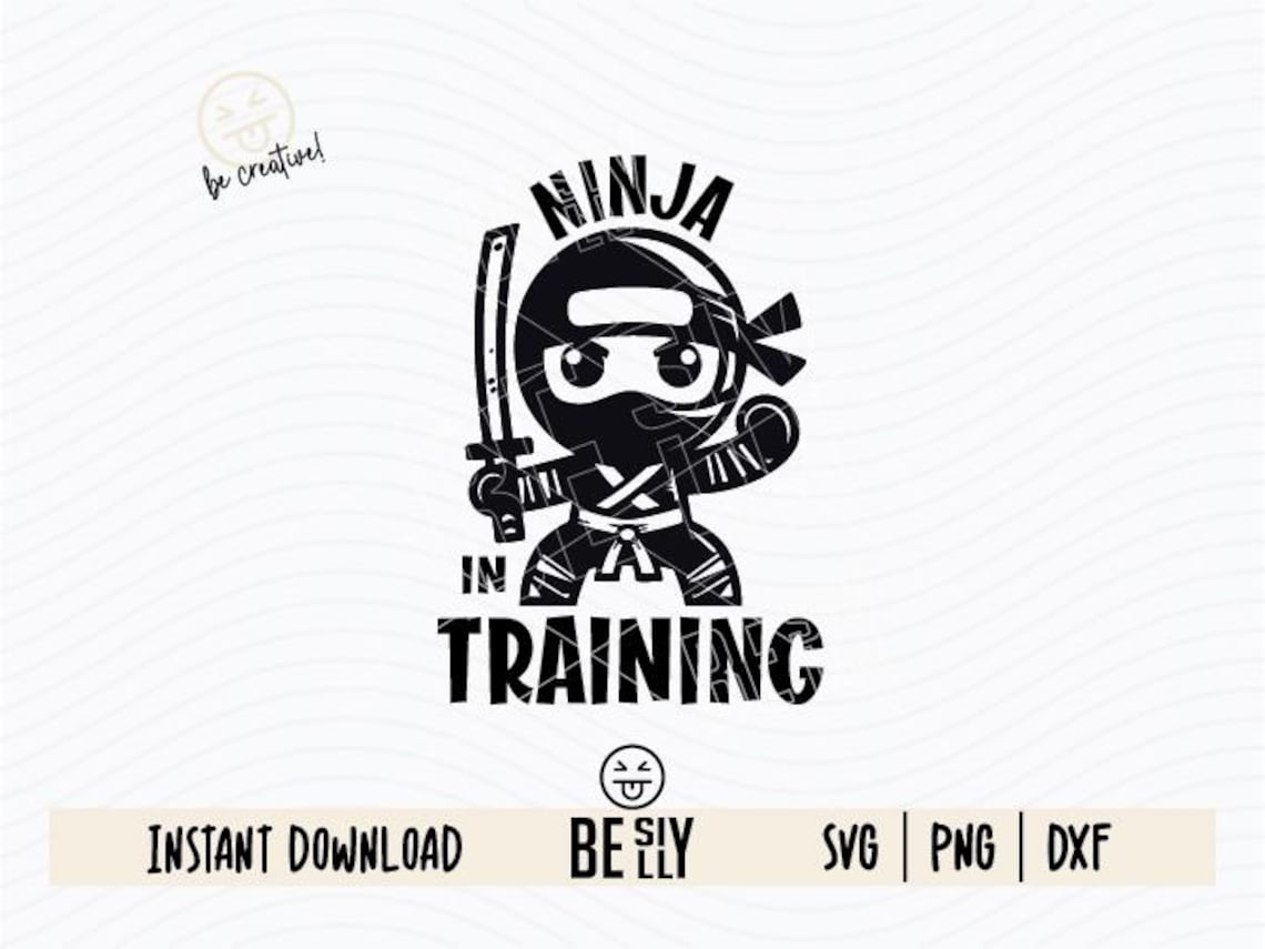 Ninja in Training Svg, Ninja Kid Svg, Kids Svg, Ninja Boy Svg, Ninja ...