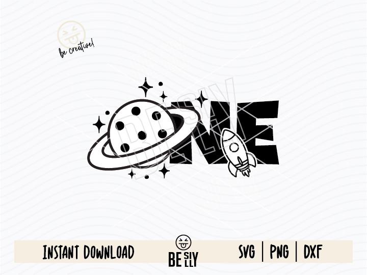 1st Birthday Svg, Pizza Planet Svg, Space Birthday Svg, One Outer Space ...