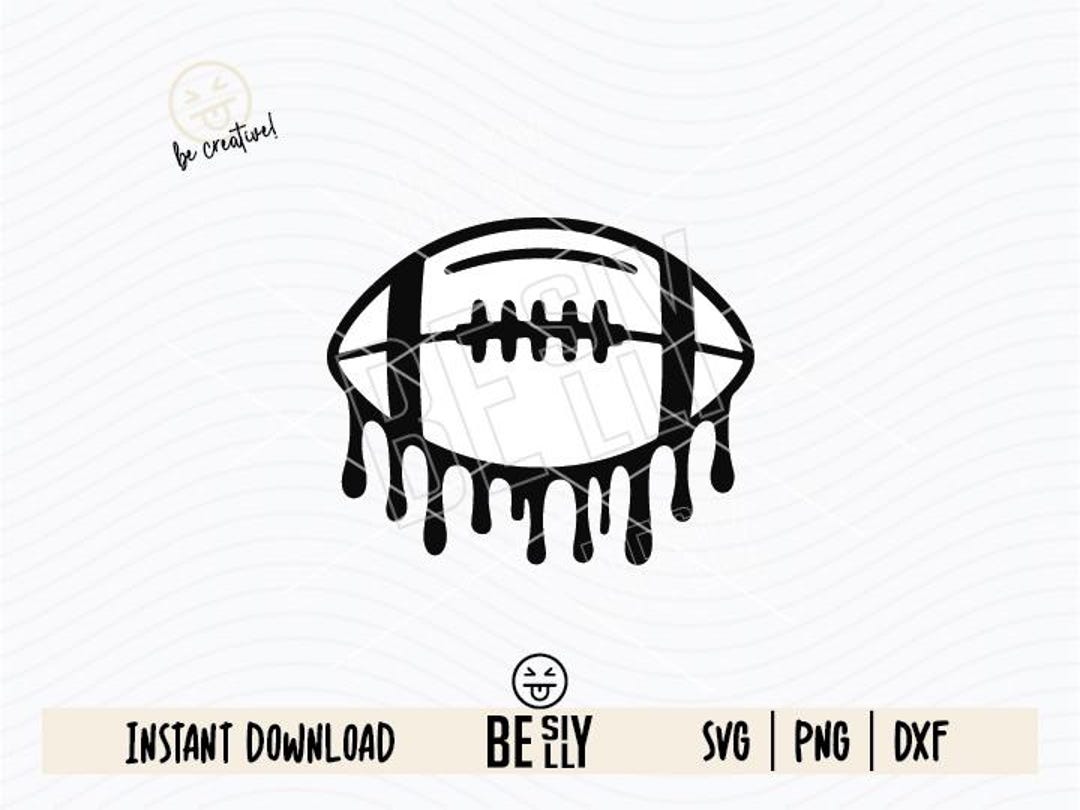 Dripping Football Ball Svg, Dripping Football Png, Football Svg, Rugby ...