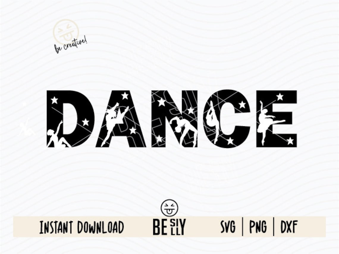 Dance SVG File for Cricut, Dance Word Svg, Dancer Silhouette Svg ...