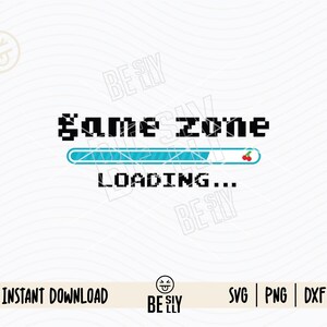 Game Zone Loading SVG, Fun Gamer Design for Boys' Shirts, Perfect ...