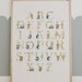 Neutral Woodland Alphabet Digital Wall Art Poster, Boho Classroom Decor ...