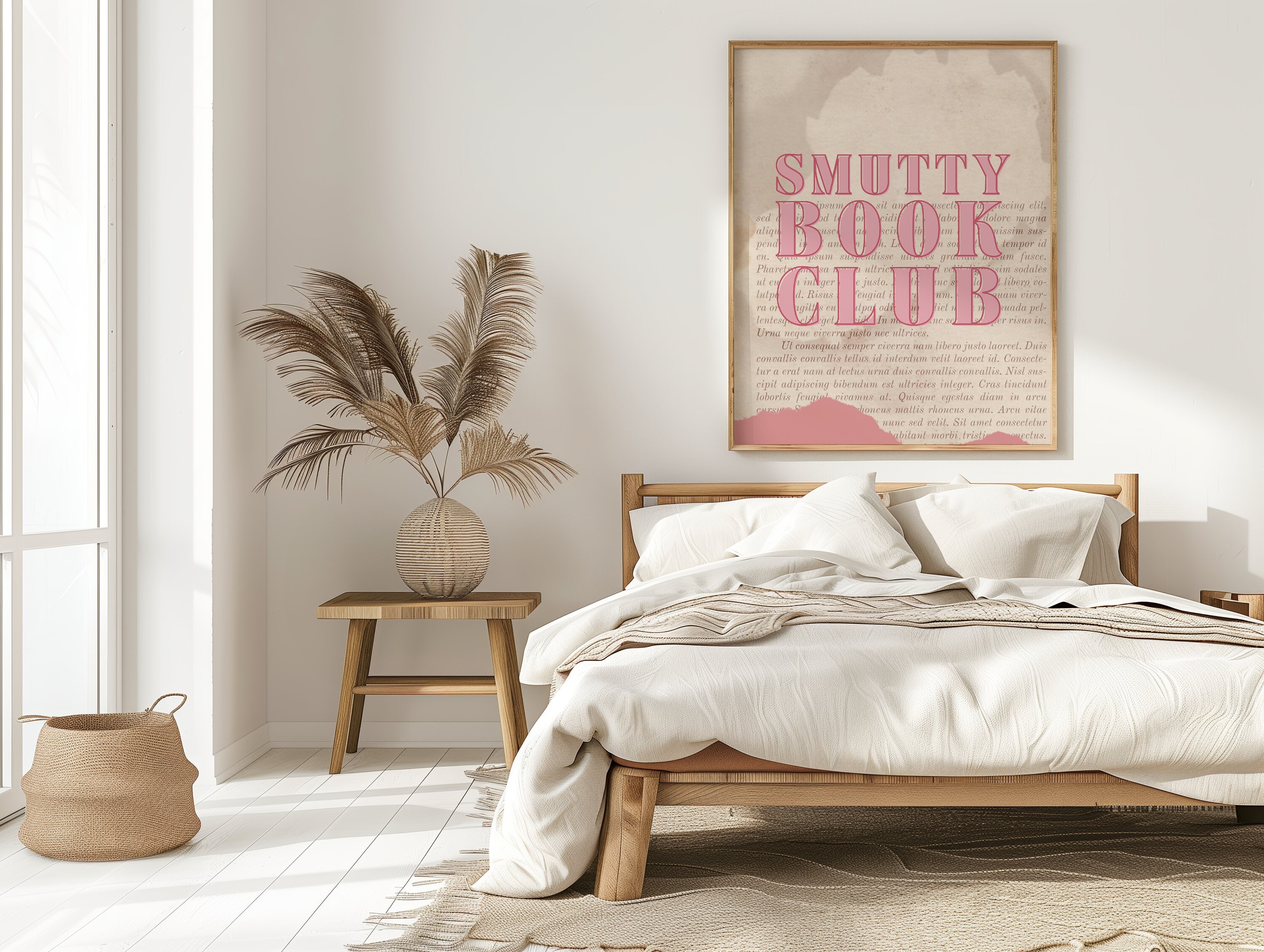 Funny Smut Bookish Art Digital Wall Print, Aesthetic Book Club Poster ...