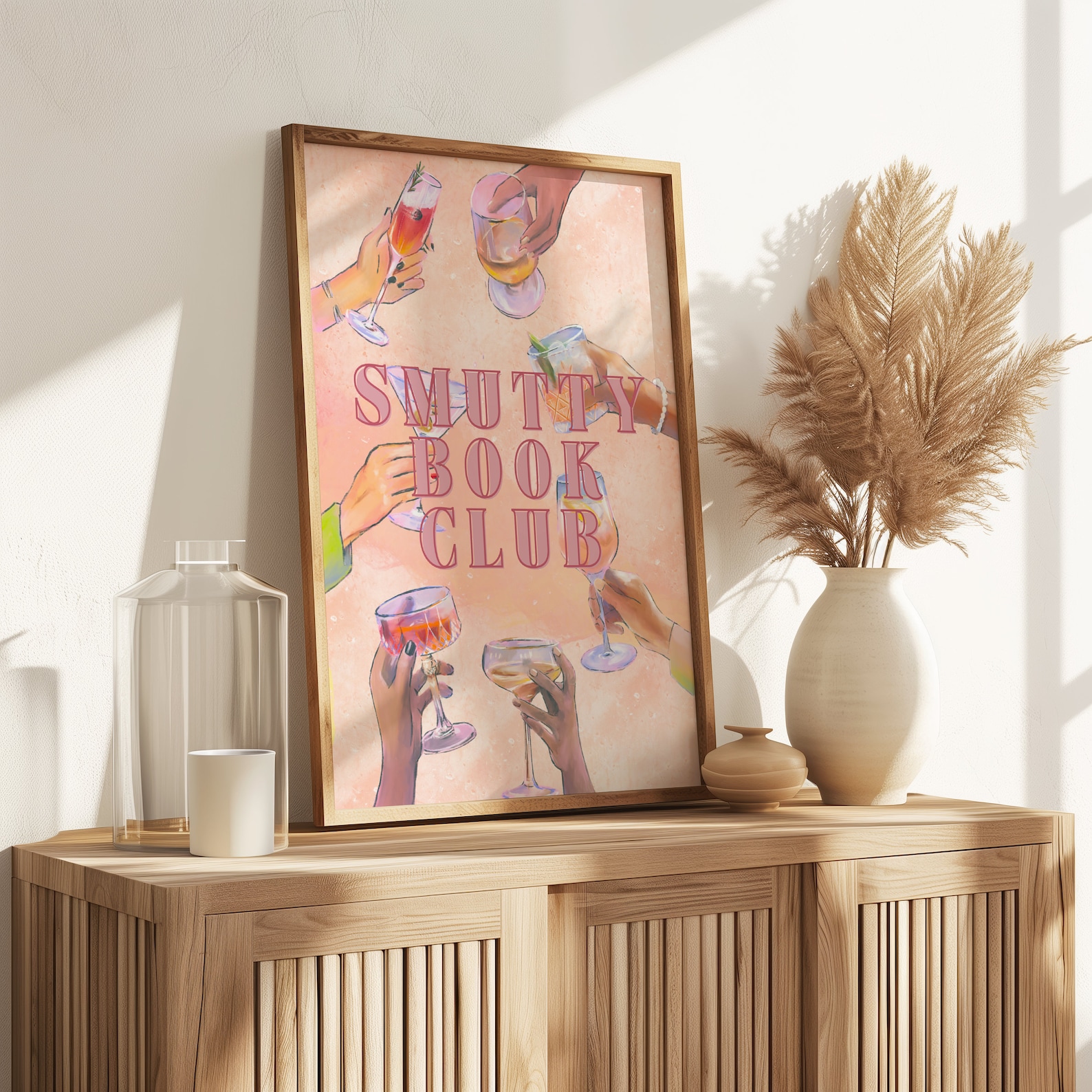 Funny Smut Bookish Art Digital Wall Print, Aesthetic Book Club Poster ...
