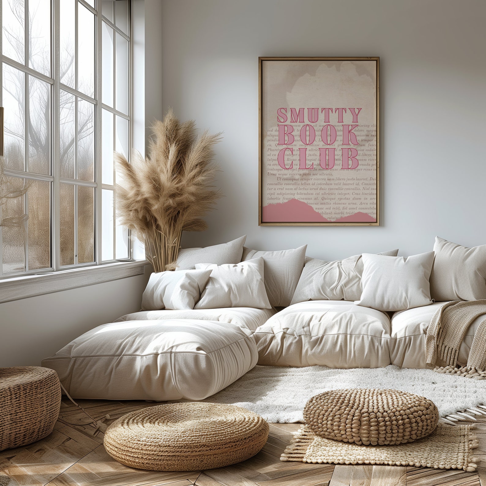 Funny Smut Bookish Art Digital Wall Print, Aesthetic Book Club Poster ...
