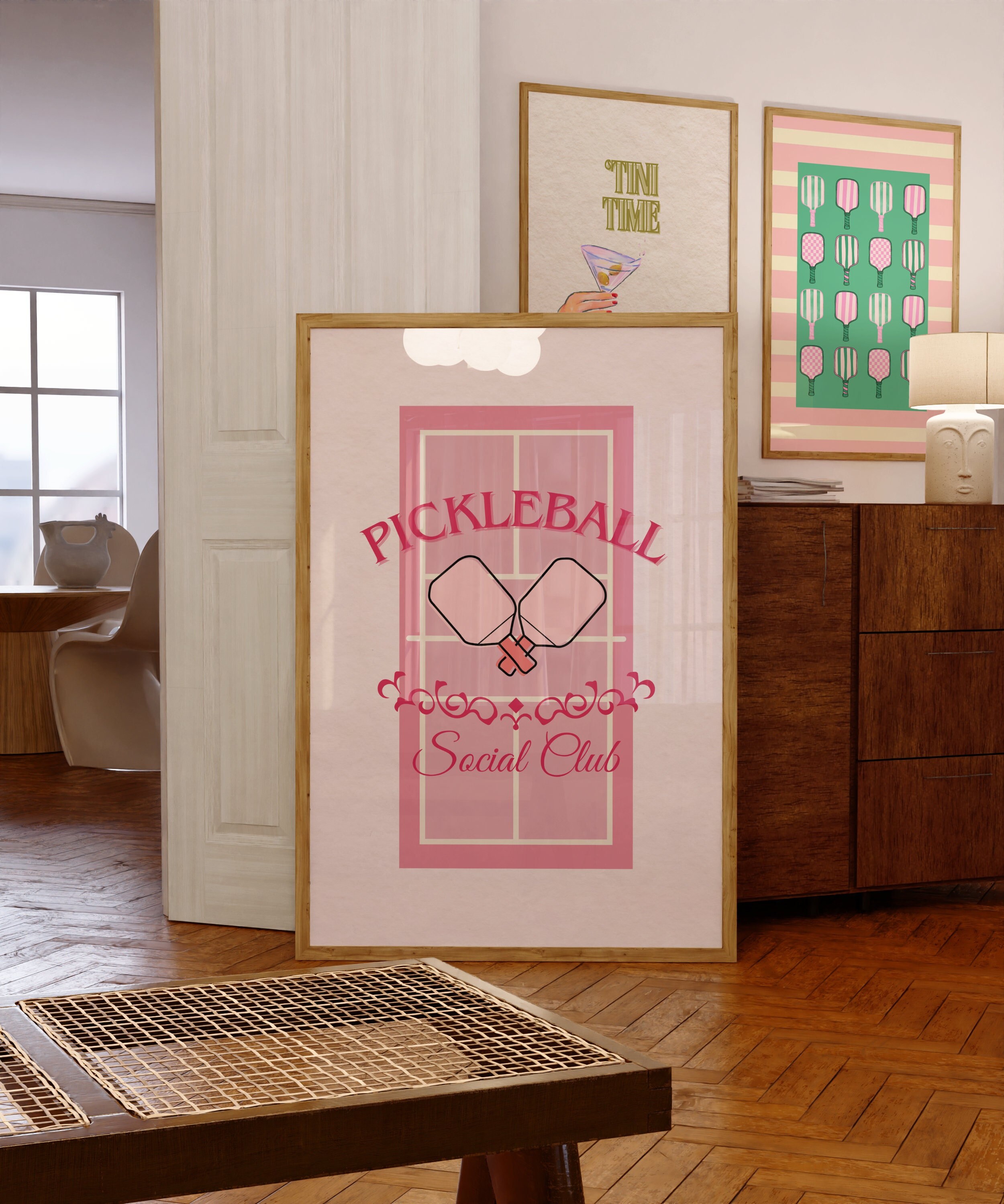 Pickleball Art Digital Download, Pickle Ball Court Printable Wall Art ...