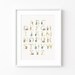 Neutral Woodland Alphabet Digital Wall Art Poster, Boho Classroom Decor ...