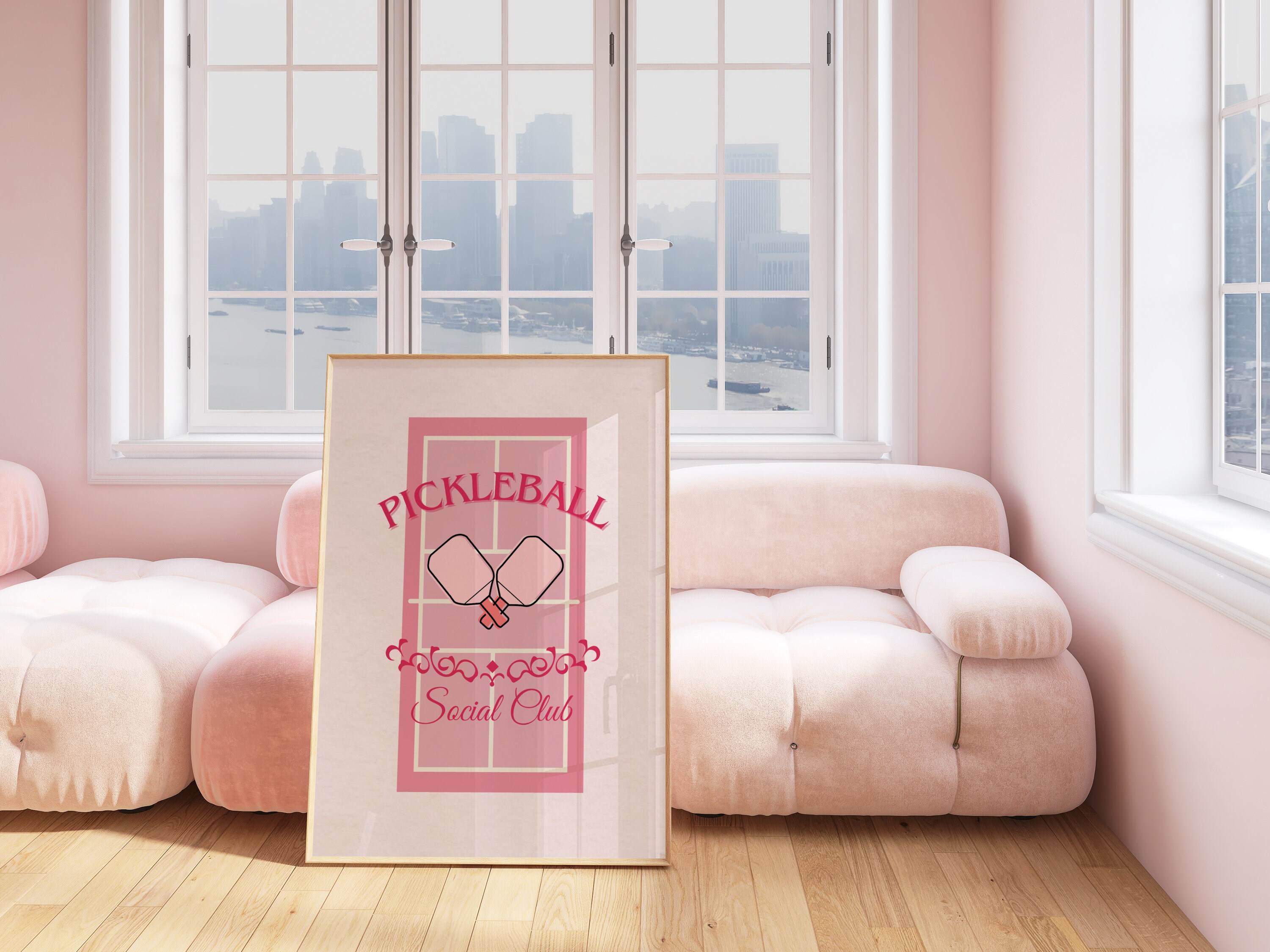 Pickleball Art Digital Download, Pickle Ball Court Printable Wall Art ...