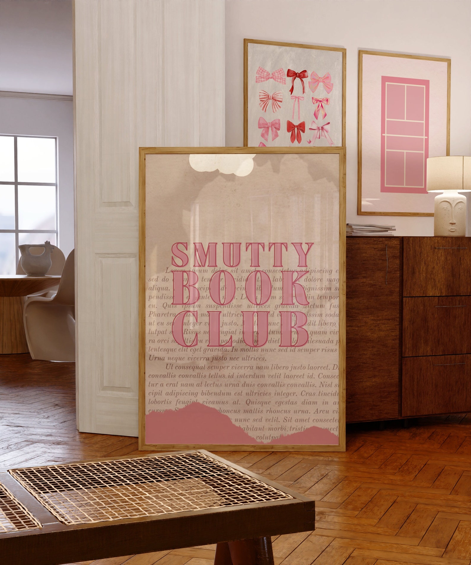 Funny Smut Bookish Art Digital Wall Print, Aesthetic Book Club Poster ...