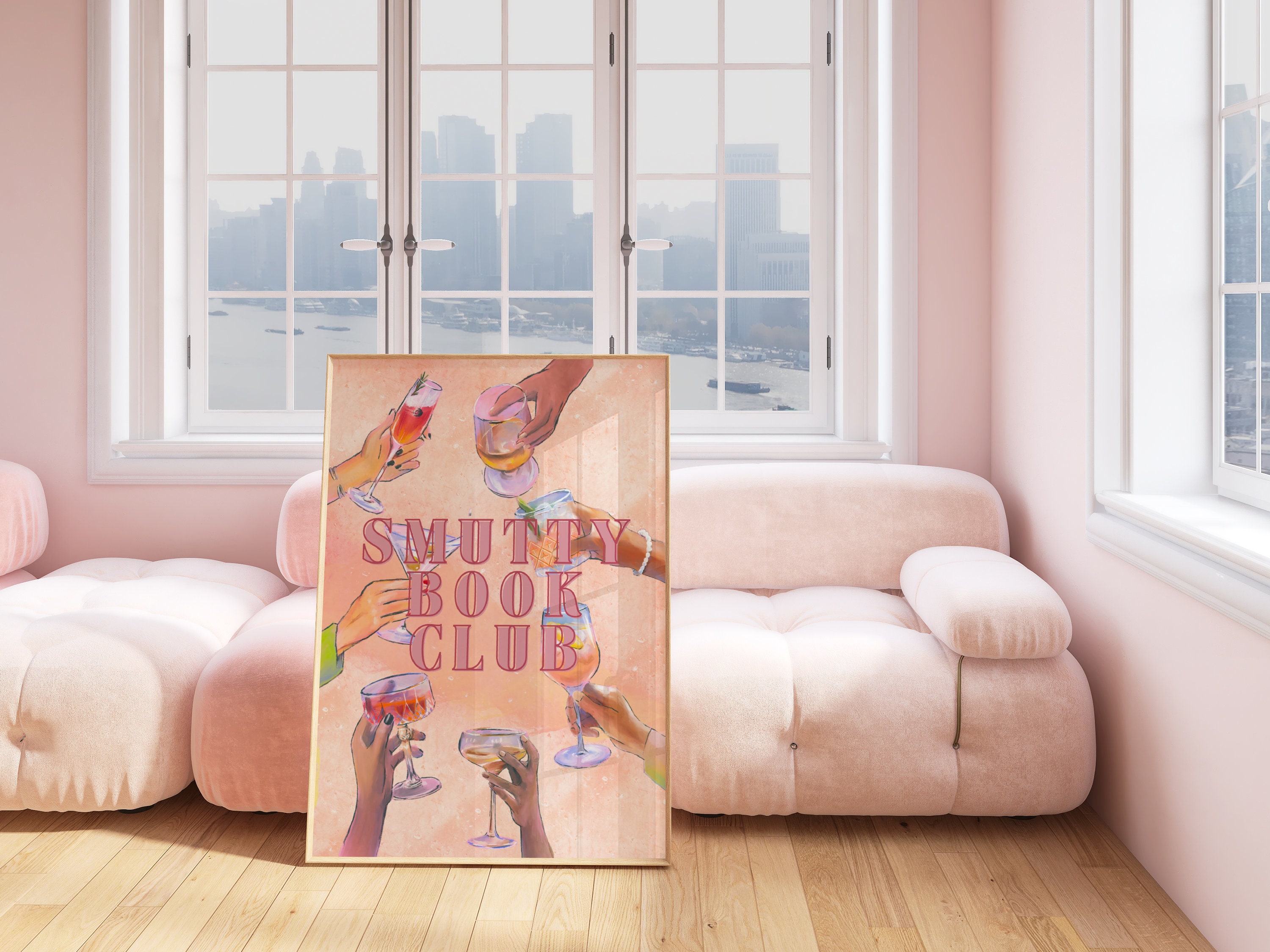 Funny Smut Bookish Art Digital Wall Print, Aesthetic Book Club Poster ...