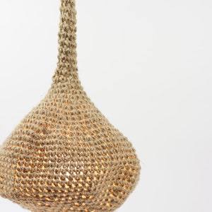 Sculpture Pendant Lamp/ Natural Jute Woven Light/ Bar Dinning Table Bed ...