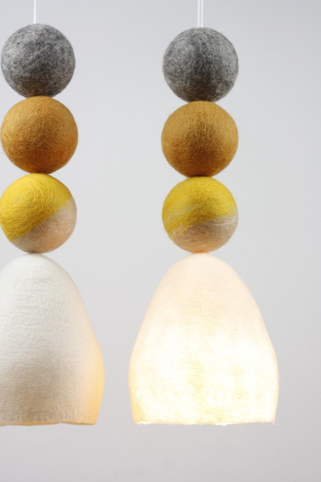 LUCIELALUNE® Pendant Lamp Suspension Lighting/ Felted Wool/ Bar Lights ...