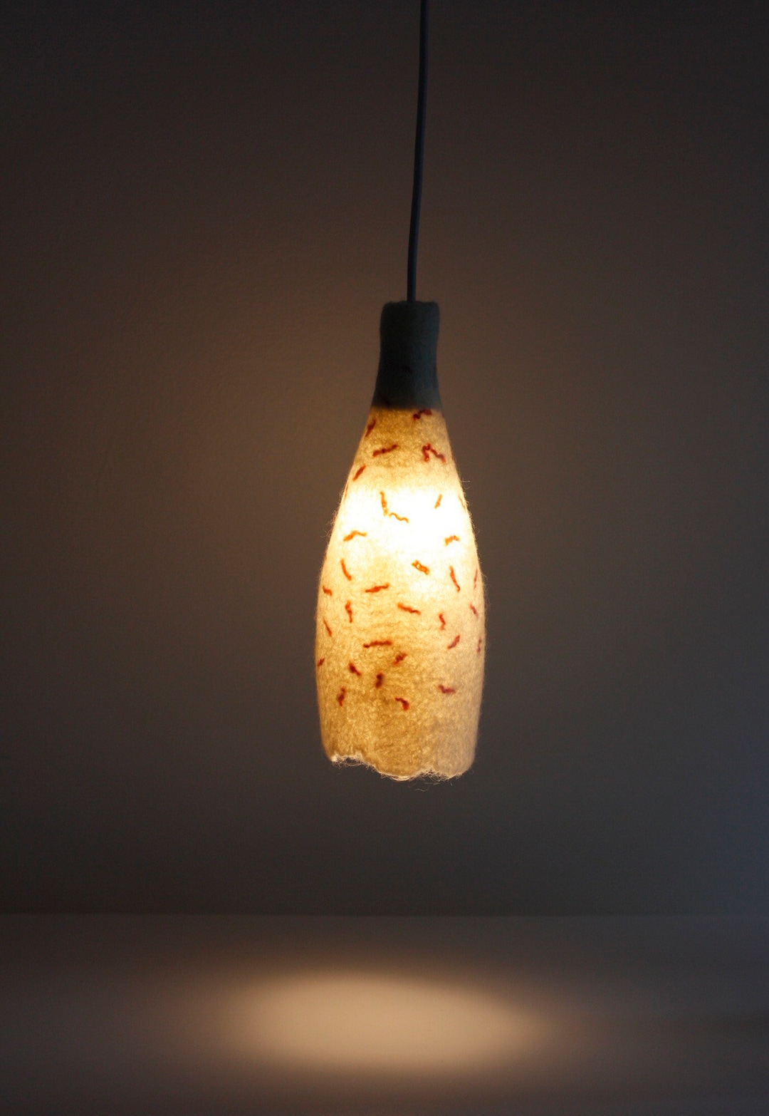 Felted Wool Pendant Lamp: Bar, Dining, Bedside Lighting - Etsy