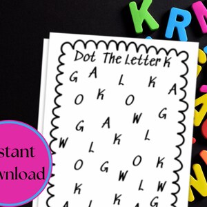 Letter Recognition Hunt, Dot the Letter, Preschool, Kindergarten ...