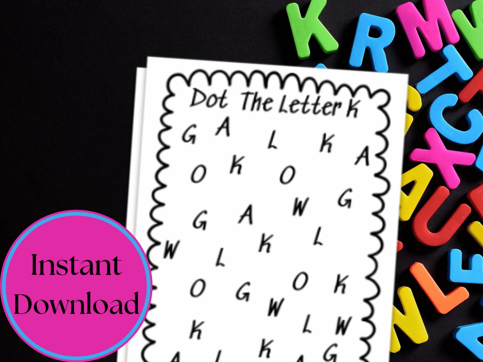 Letter Recognition Hunt, Dot the Letter, Preschool, Kindergarten ...