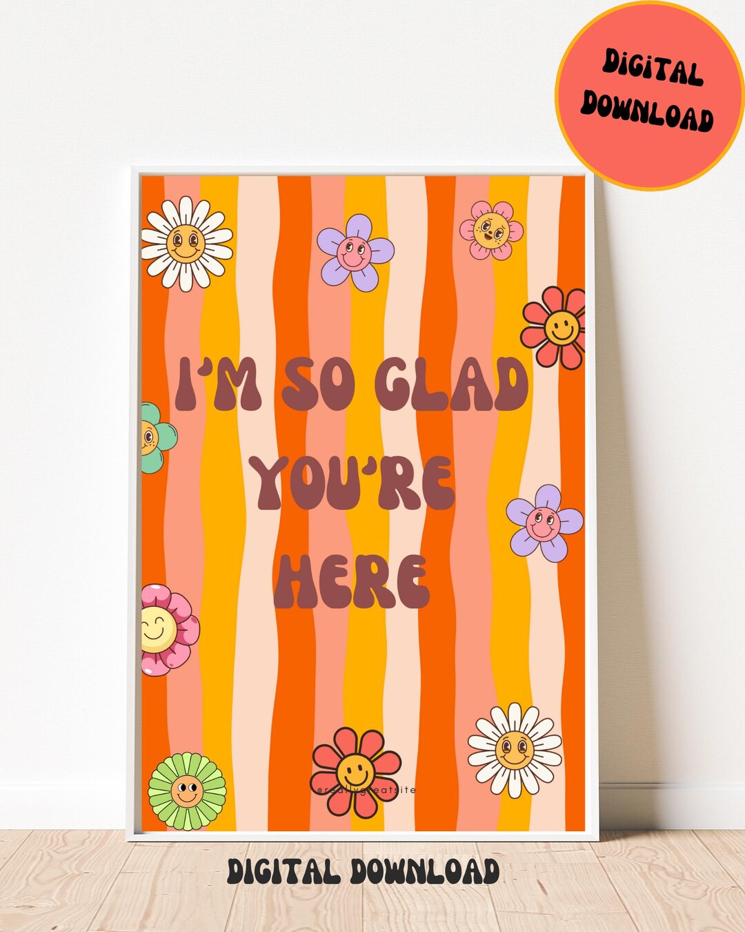 I'm so Glad You're Here Poster, Classroom Posters, Classroom Decor ...