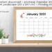 Adorable Calendar 2025 "fox & Flowers" Cute and Colorful Design in A4 ...