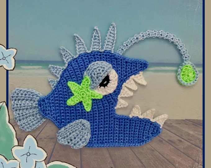 Angler Fish Crochet Appliqué Pattern - PDF Download - Etsy