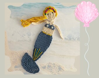 PATTERN Mermaid Applique-crochet Pattern, Pdf - Etsy