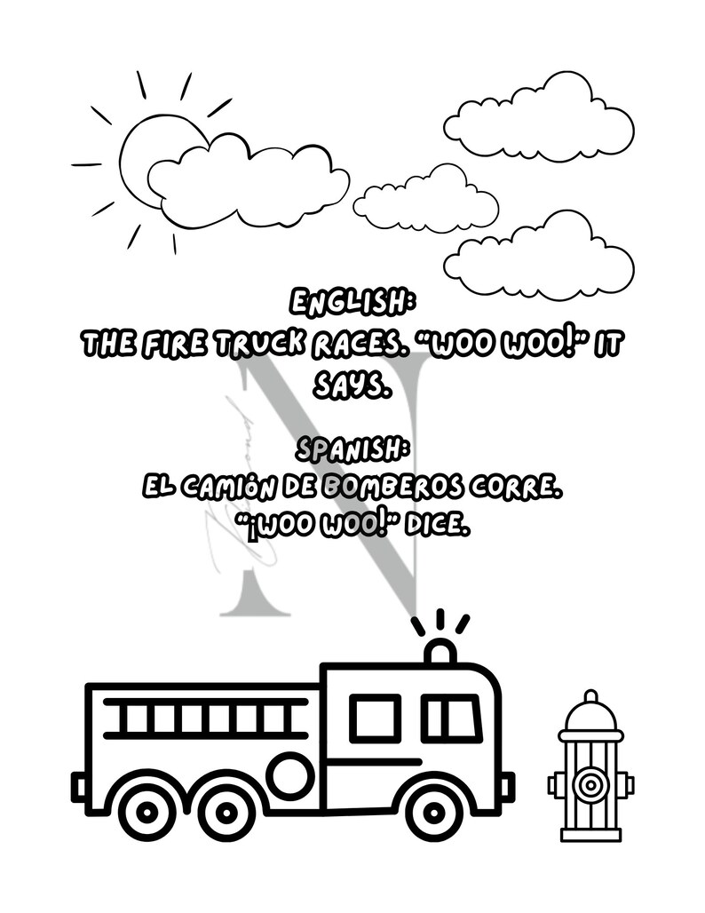 Coloring Pages for Preschoolers | English and Spanish Coloring Book ...