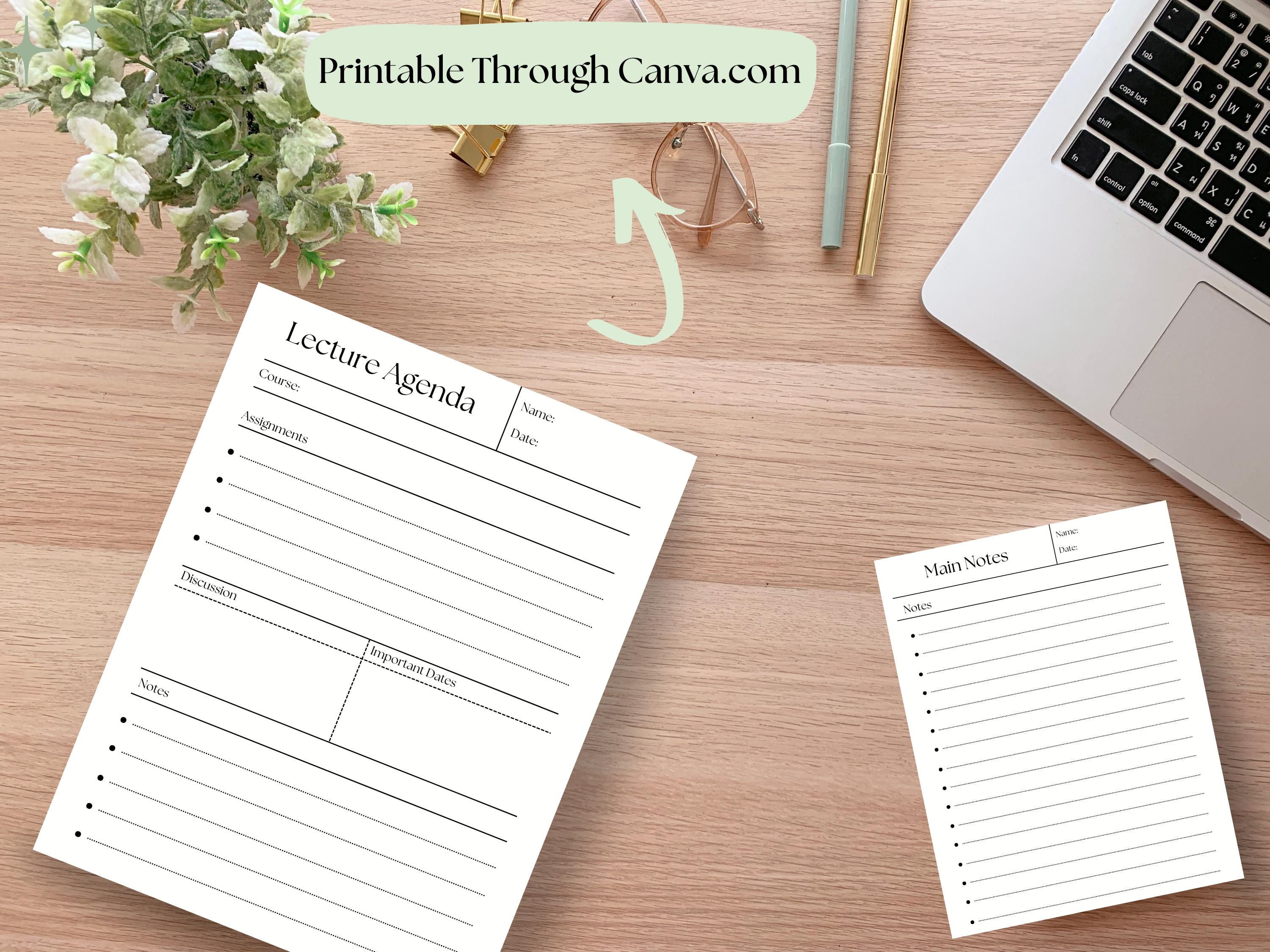 Student Planner Package Canva Template, Perfect for Students, Multi ...