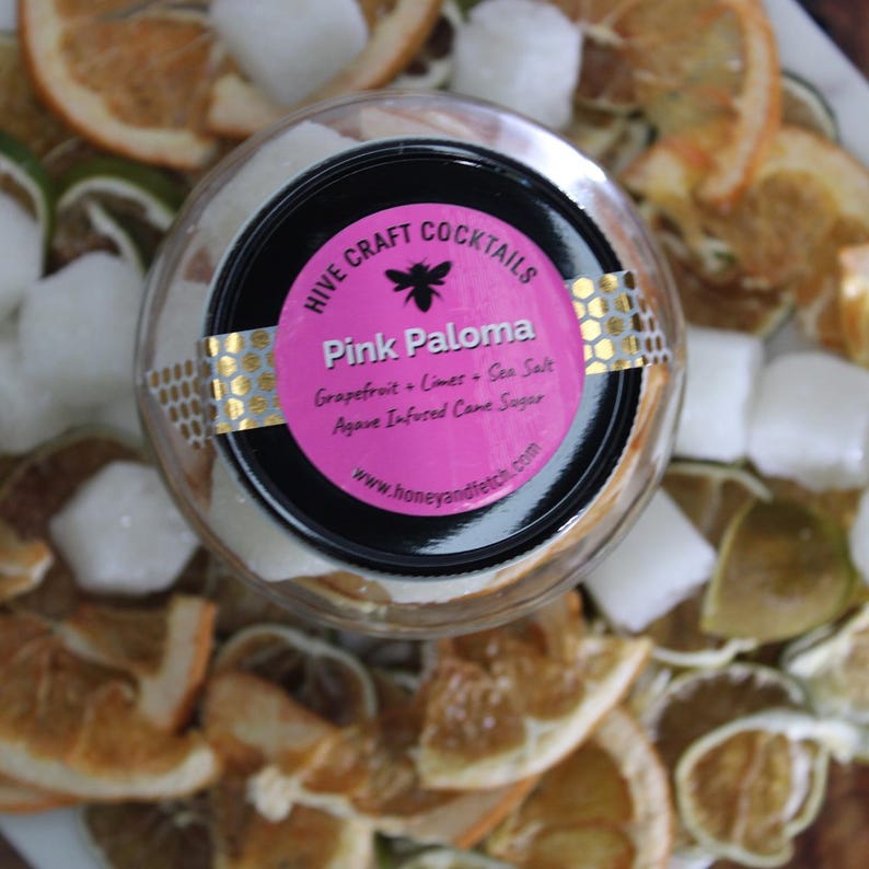 Pink Paloma Craft Cocktail Infusion Kit: Grapefruit, Lime & Agave - Etsy