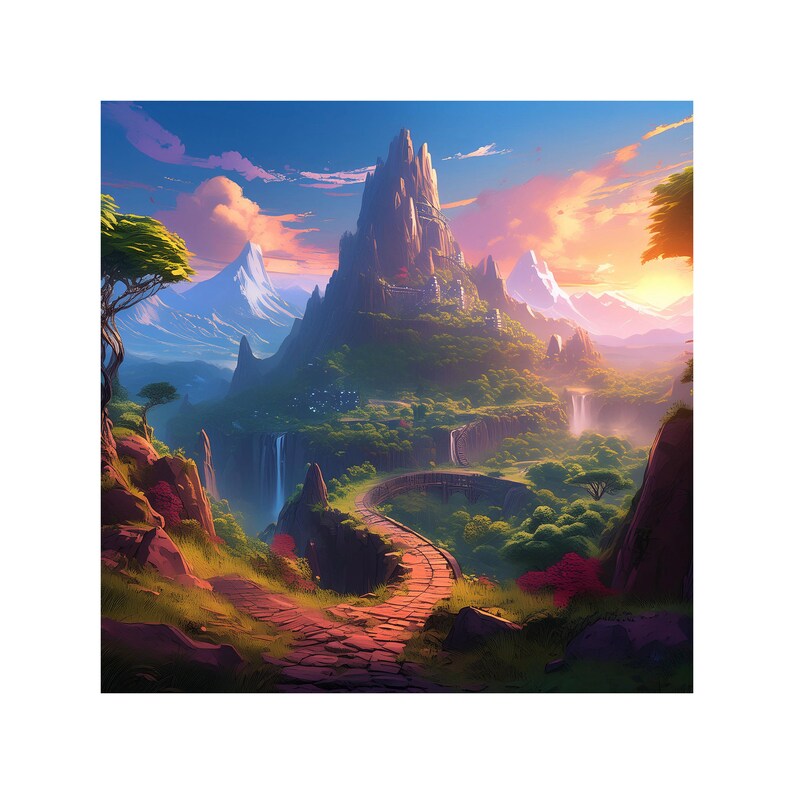 Hyrule Sunset Legend of Zelda Art Print - Etsy