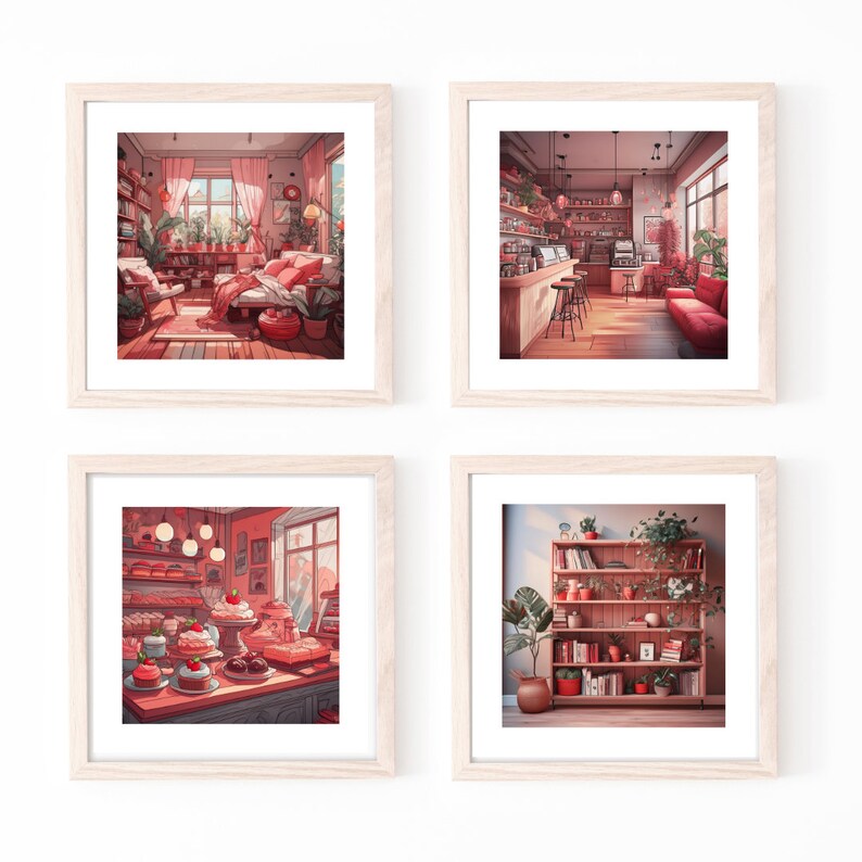 Cozy Bookshelf Wall Decor - Etsy