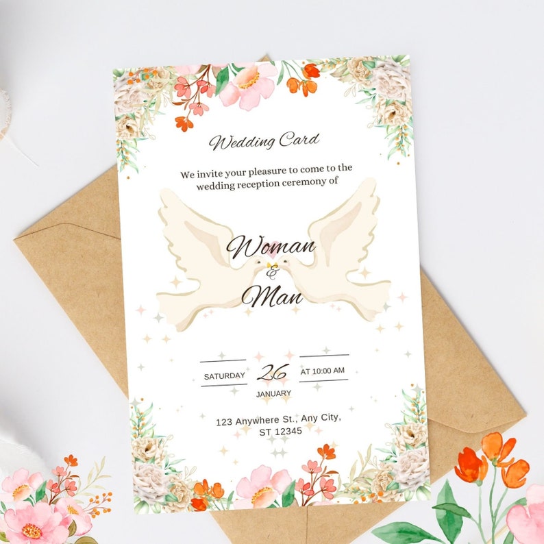 Beautiful Wedding Invitation Cover - Etsy