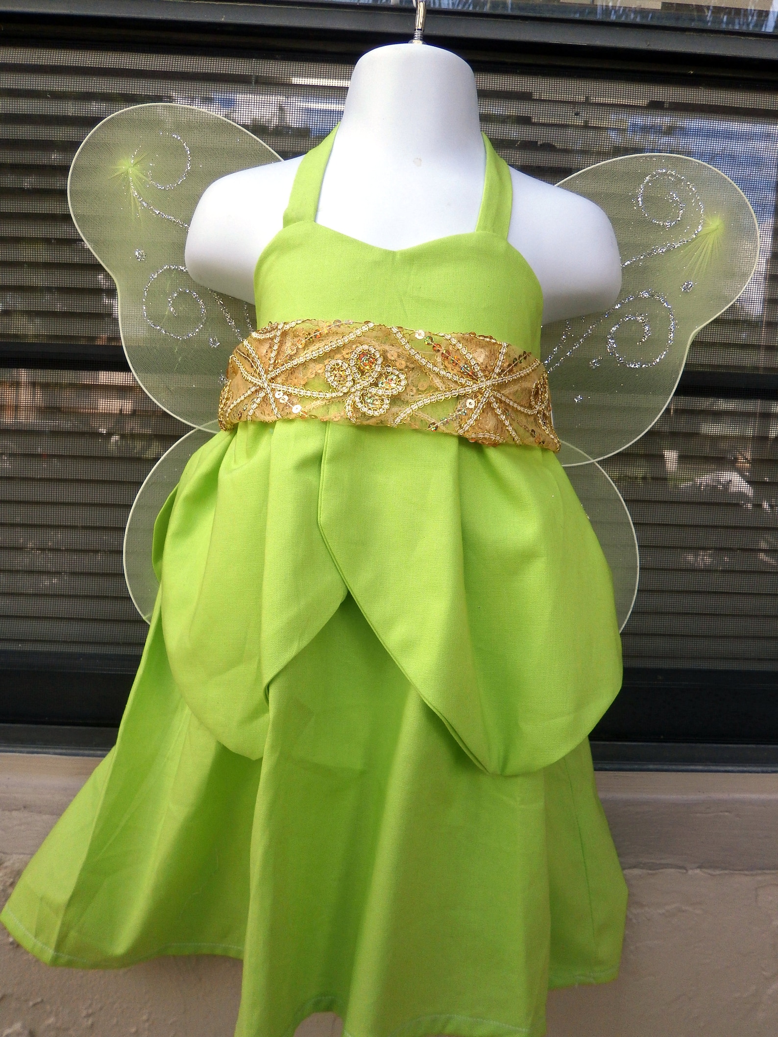 TINKERBELL Dress and Wings Set. Free Shipping in the US - Etsy